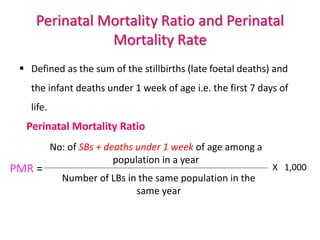 Measures of mortality | PPTX