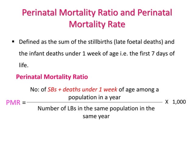 Measures of mortality | PPTX