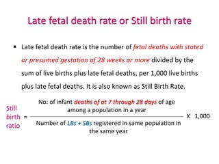 Measures of mortality | PPTX