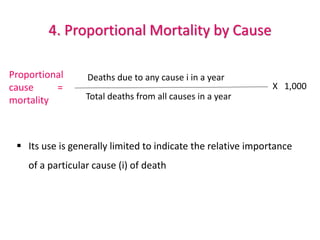 Measures of mortality | PPTX