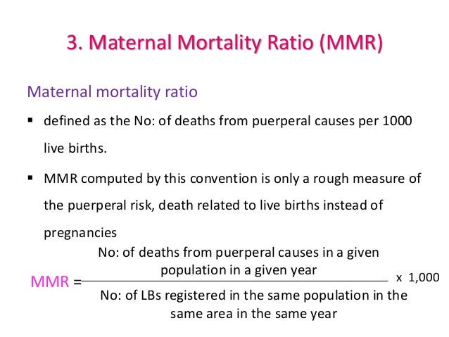 Measures of mortality