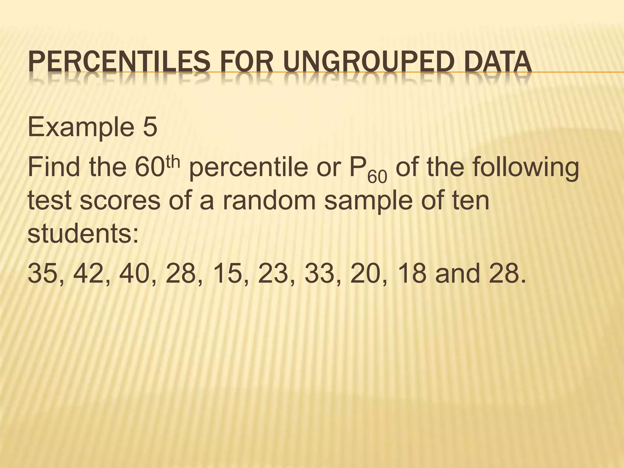 Measures Of Position Pptx