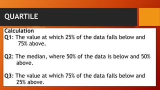 Descriptive Measures-Measures of Positionality | PPTX