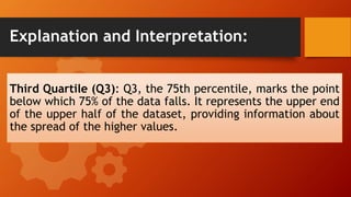 Descriptive Measures-Measures of Positionality | PPTX