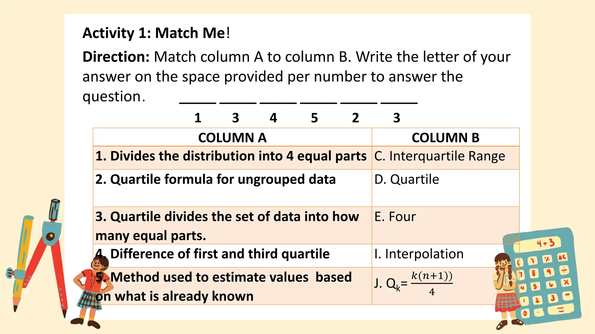 Measures of Position DECILES for ungrouped data | PPTX