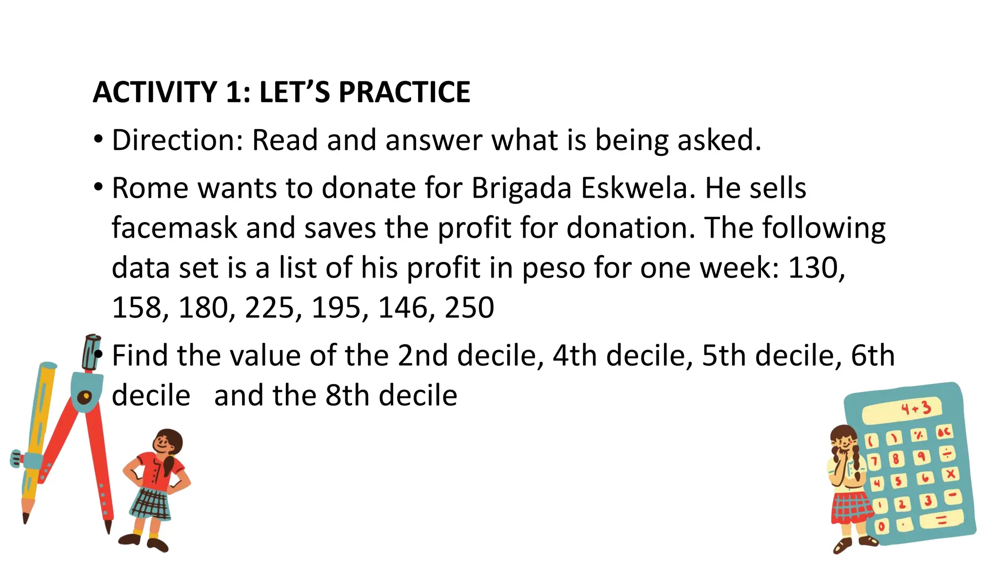 Measures of Position DECILES for ungrouped data | PPTX