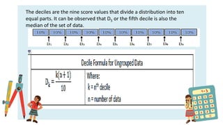 Measures of Position DECILES for ungrouped data | PPTX