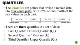 Measures of Position (For Ungrouped Data) | PDF