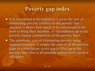 Measures of poverty | PPT