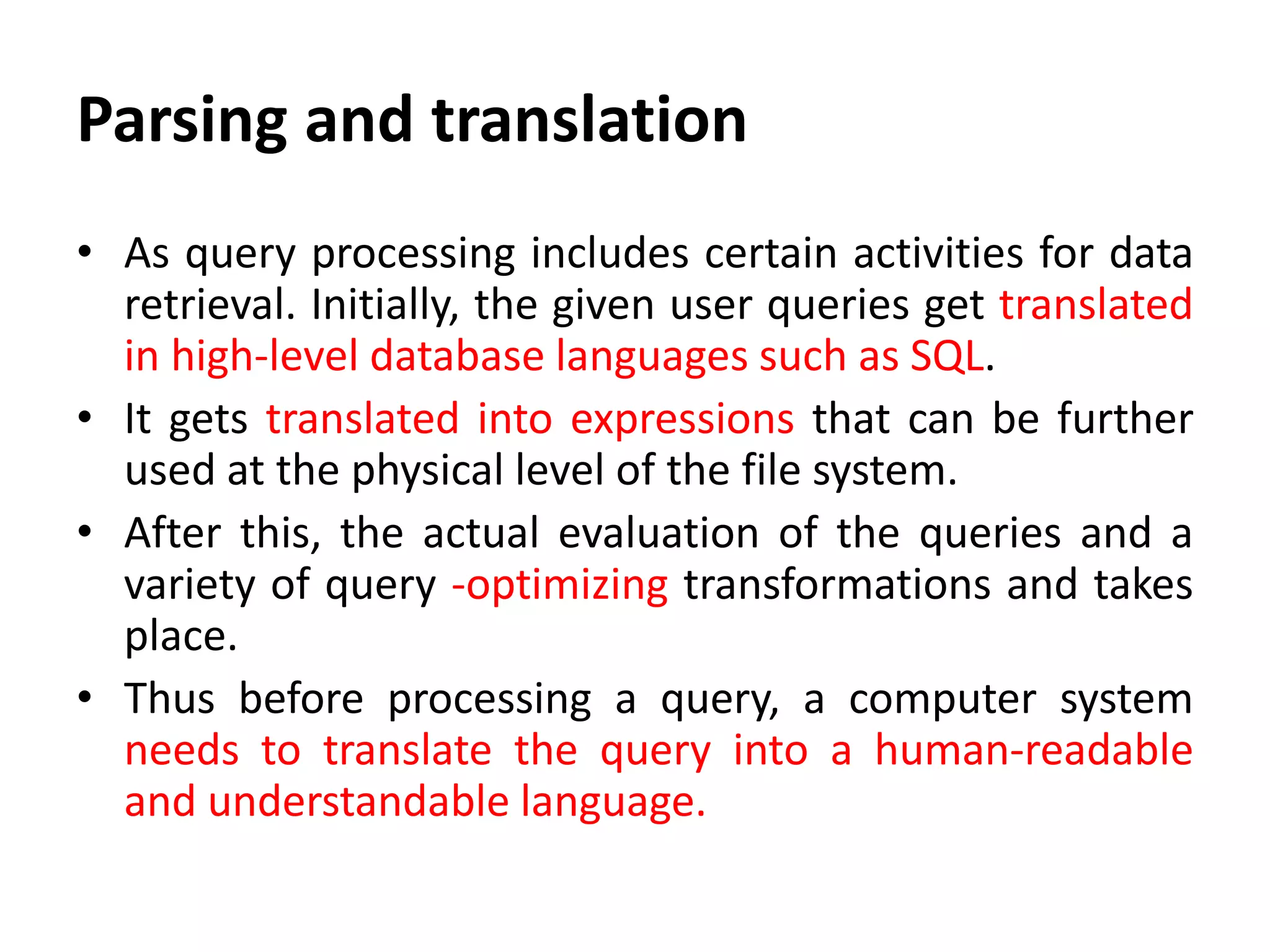 Measures Of Query Cost Pdf Databases Computer Software And