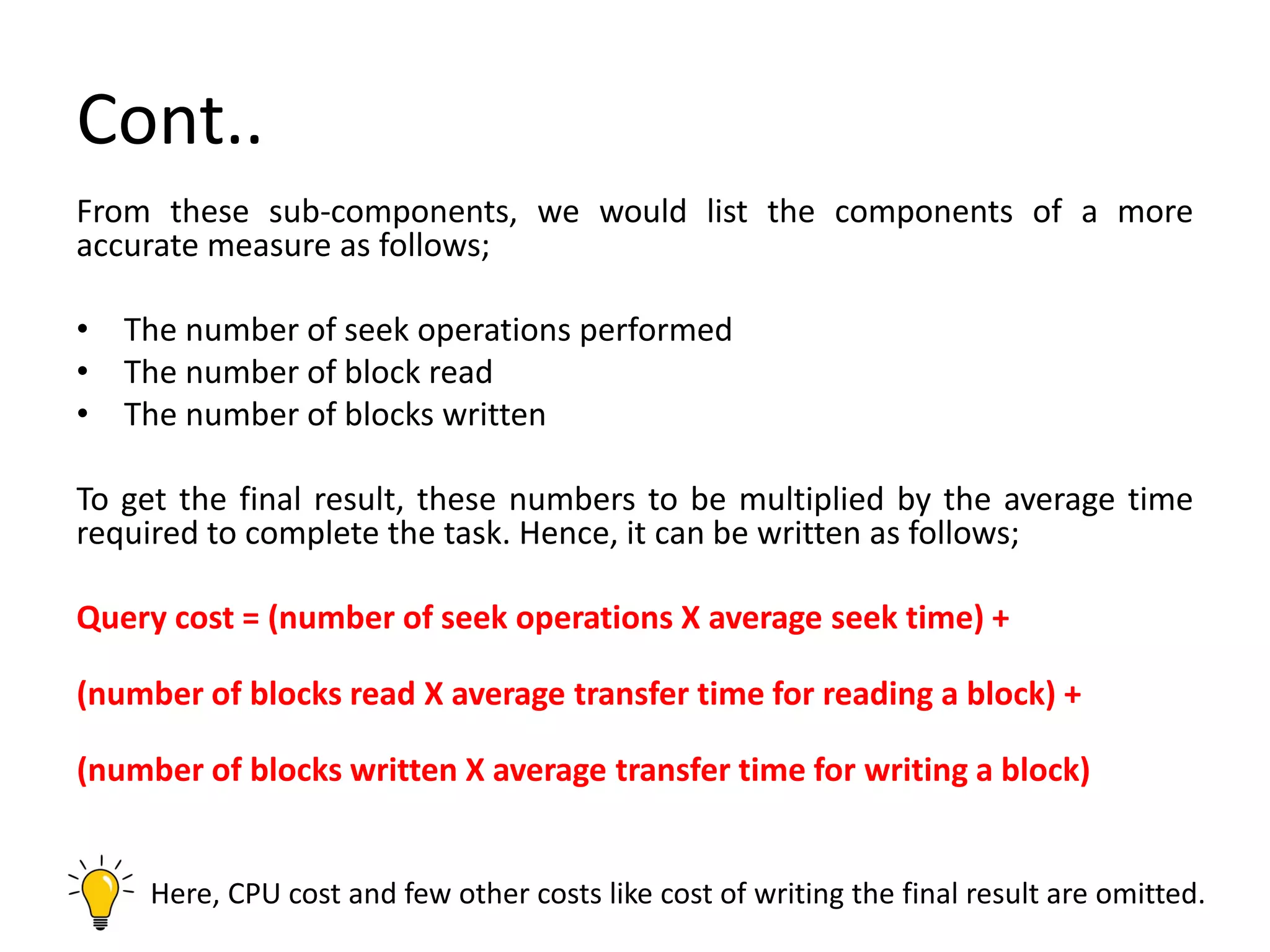 Measures of query cost | PDF