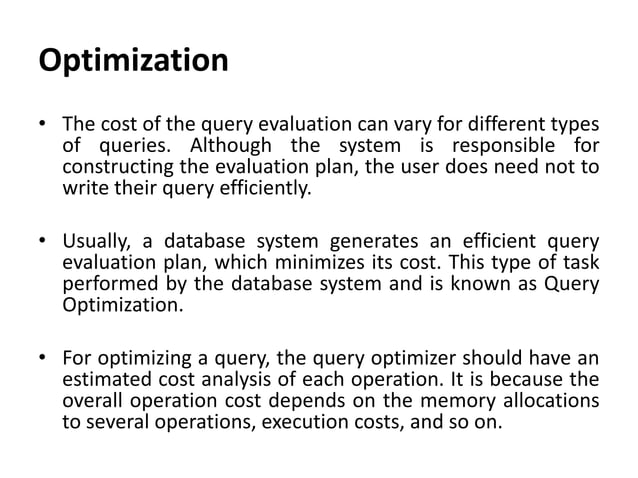Measures of query cost | PDF | Databases | Computer Software and ...