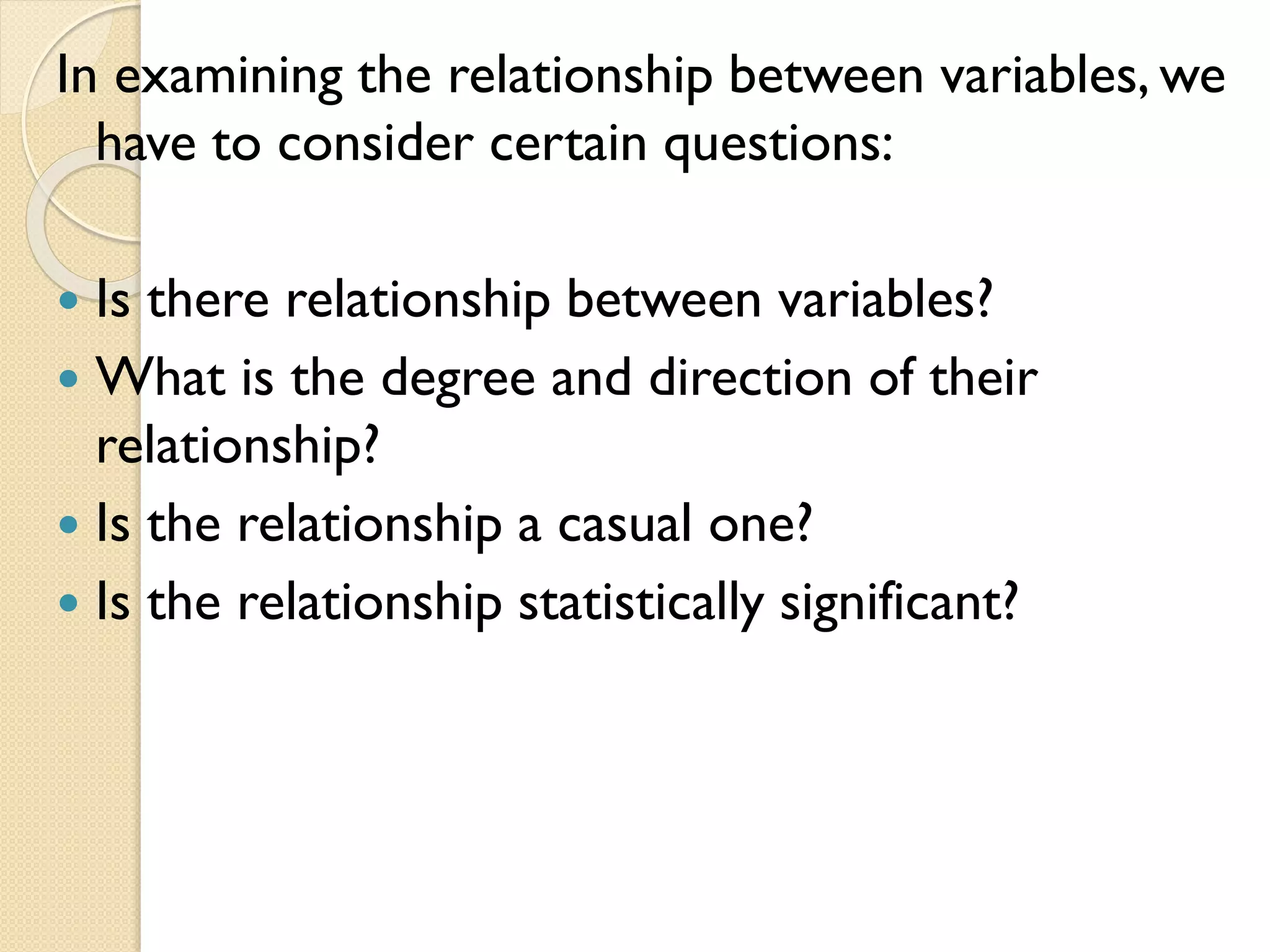 Measures of relationships | PPTX