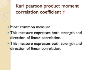 Measures of relationships | PPTX