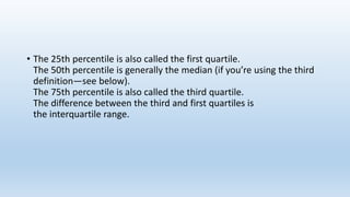 Measures of relative position | PPTX