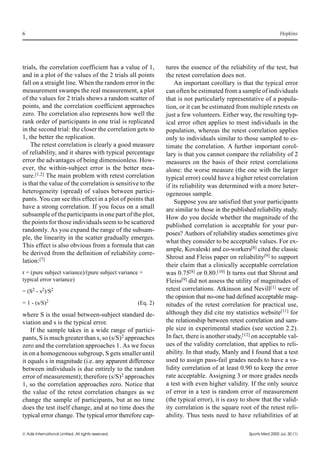 Measures of reliability in sports medicine and science | PDF