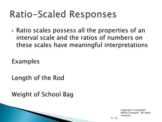 Measures of scales | PPTX