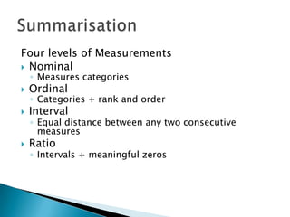 Measures of scales | PPTX