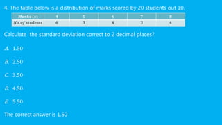 Measures of Spread Revision | PPTX