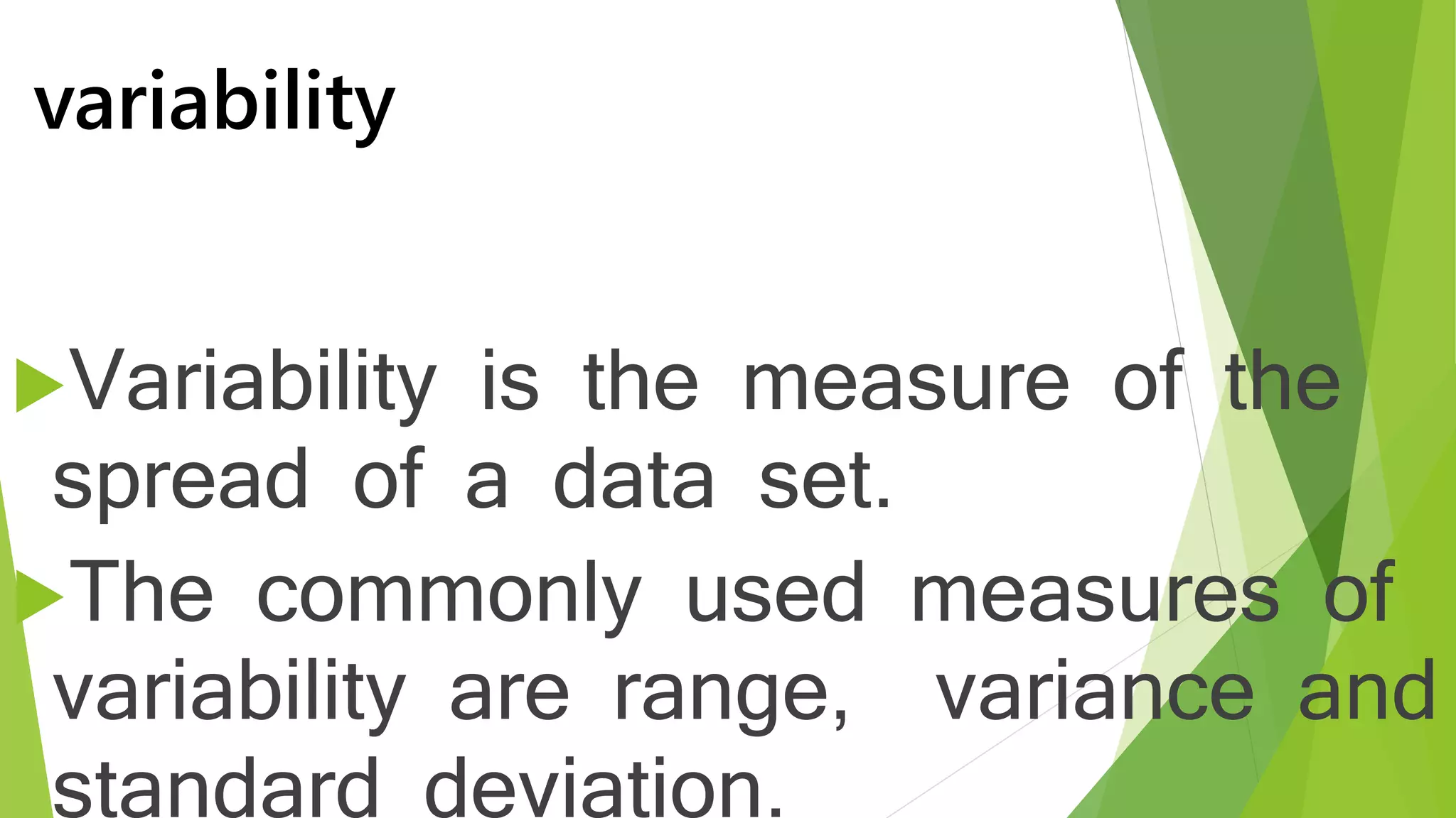 Measures of variability | PPTX