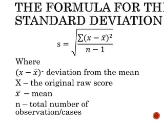 Measures of variability | PPT