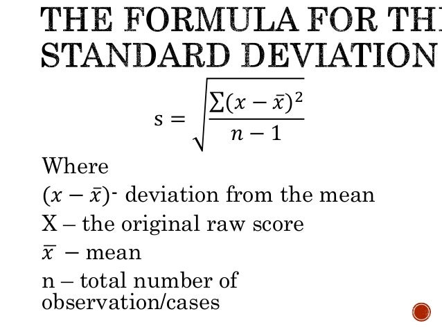 Measures of variability