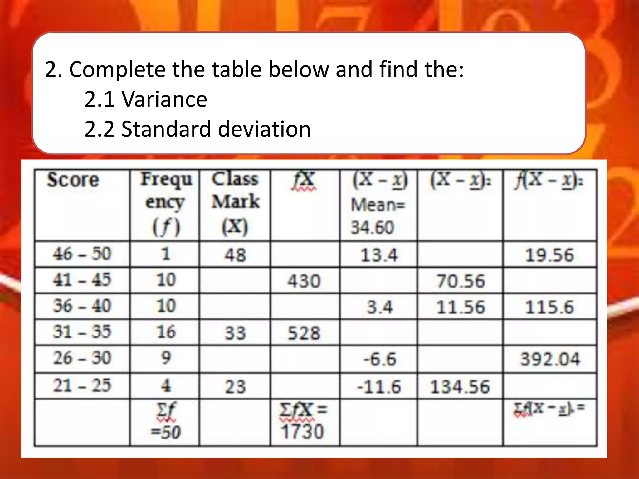 Measures of Variability of Grouped and Ungrouped Data | PPTX