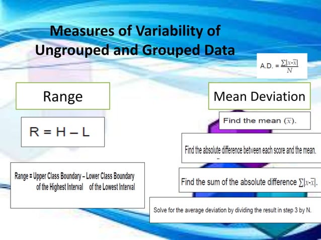 Measures of Variability of Grouped and Ungrouped Data | PPTX