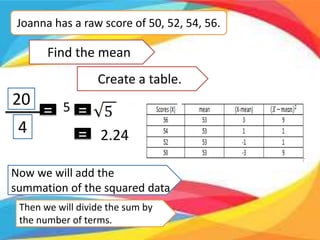 Measures of Variability of Grouped and Ungrouped Data | PPT