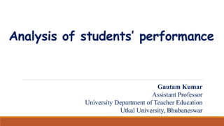 Analysis of students’ performance | PPTX