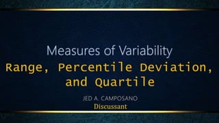 Measures of variability | PPTX