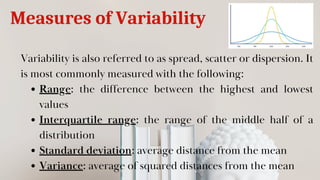 Measures of Variability By Dr. Vikramjit Singh | PPT