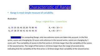 Dr. Ansari Khurshid Ahmed- Measures of Variability- Characteristics ...