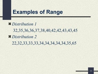 Measures of Variation or Dispersion | PPT