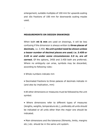 Measures on Design Drawings | PDF