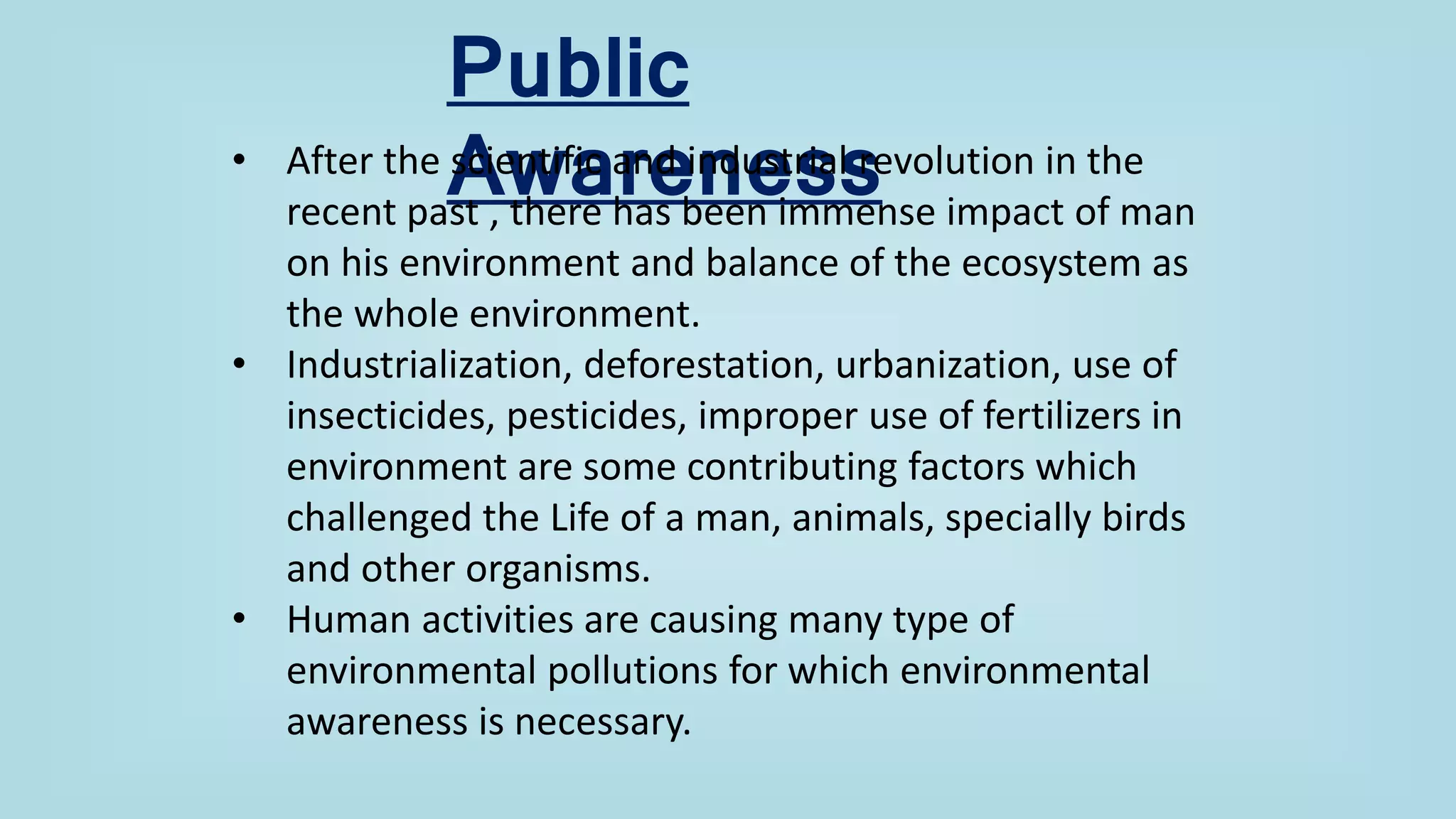 Public Awareness and Environmental conservatin | PPTX