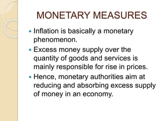 Measures to Control Inflation | PPTX