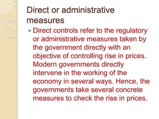 Measures to Control Inflation | PPTX