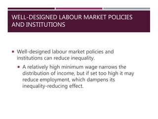 Measures to reduce income inequality | PPT