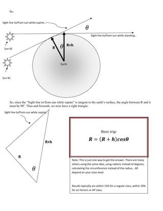 Measure the earth's radius | PDF
