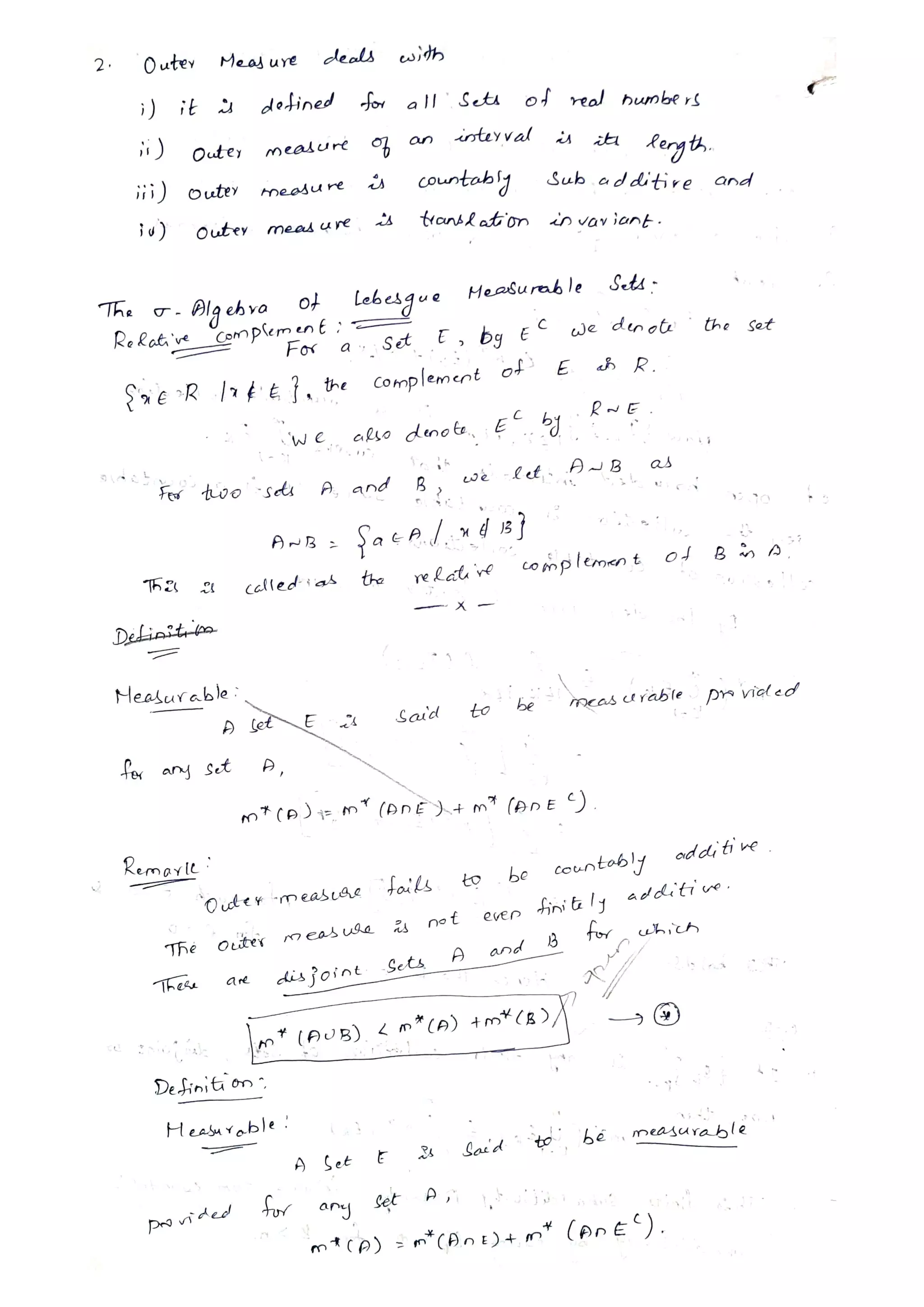Measure Theory | PDF