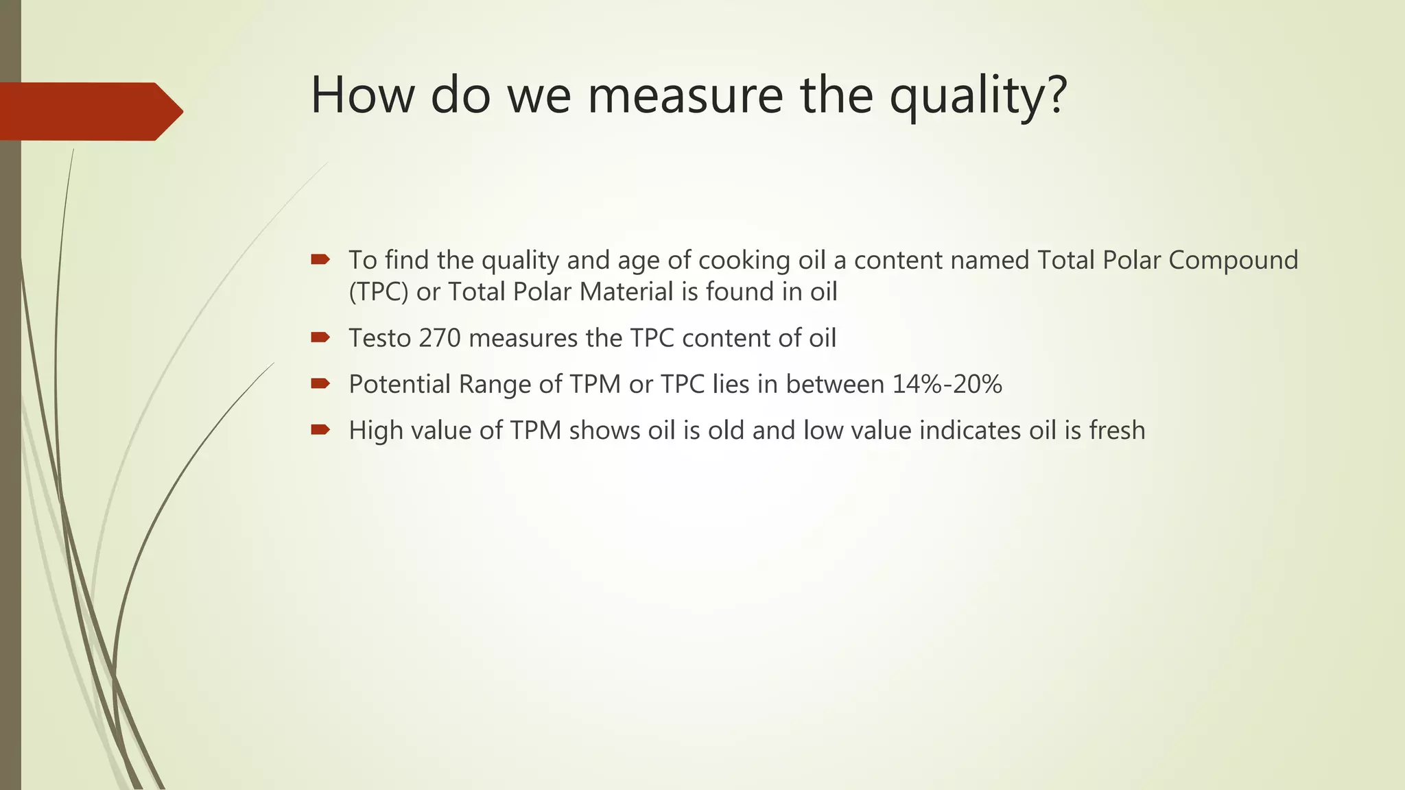 Cooking Oil Tester - Testing your cooking Oil Quality | PPTX