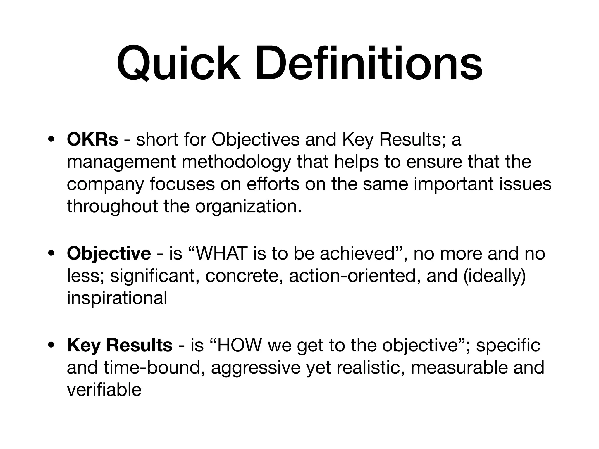 Measure What Matters | PDF