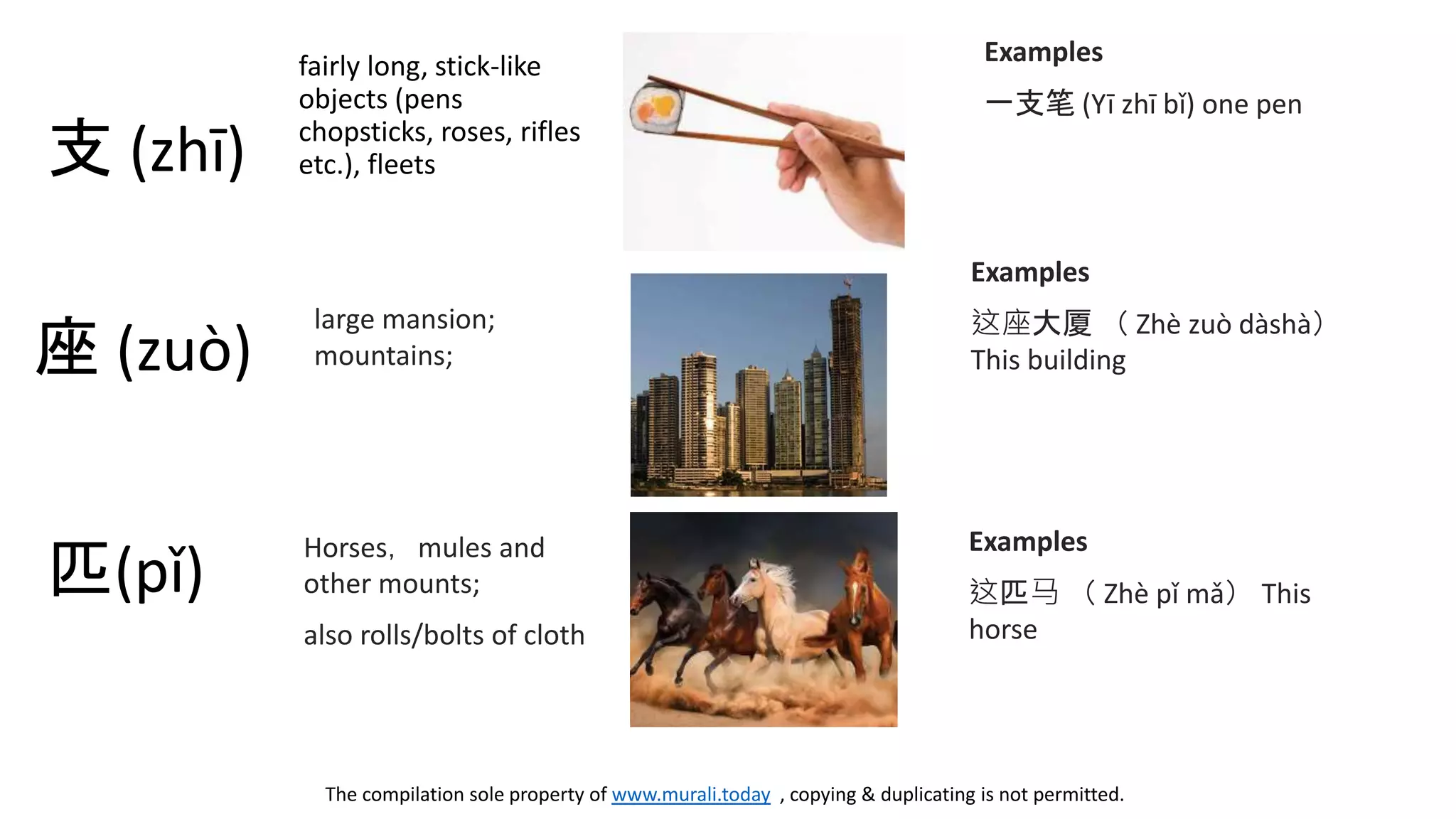 Learning Chinese : Measure words and Classifiers | PPT