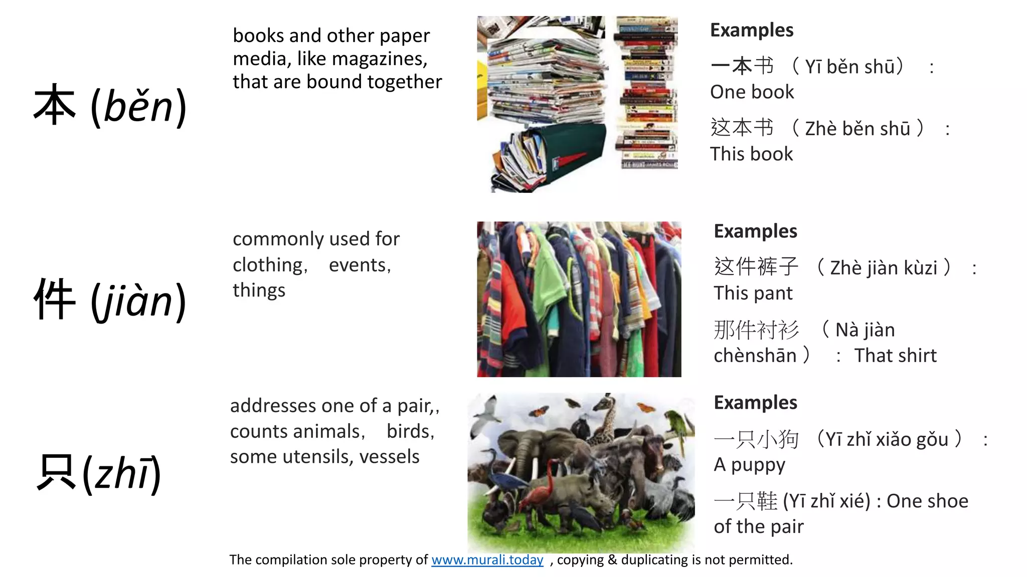 Learning Chinese : Measure words and Classifiers | PPT