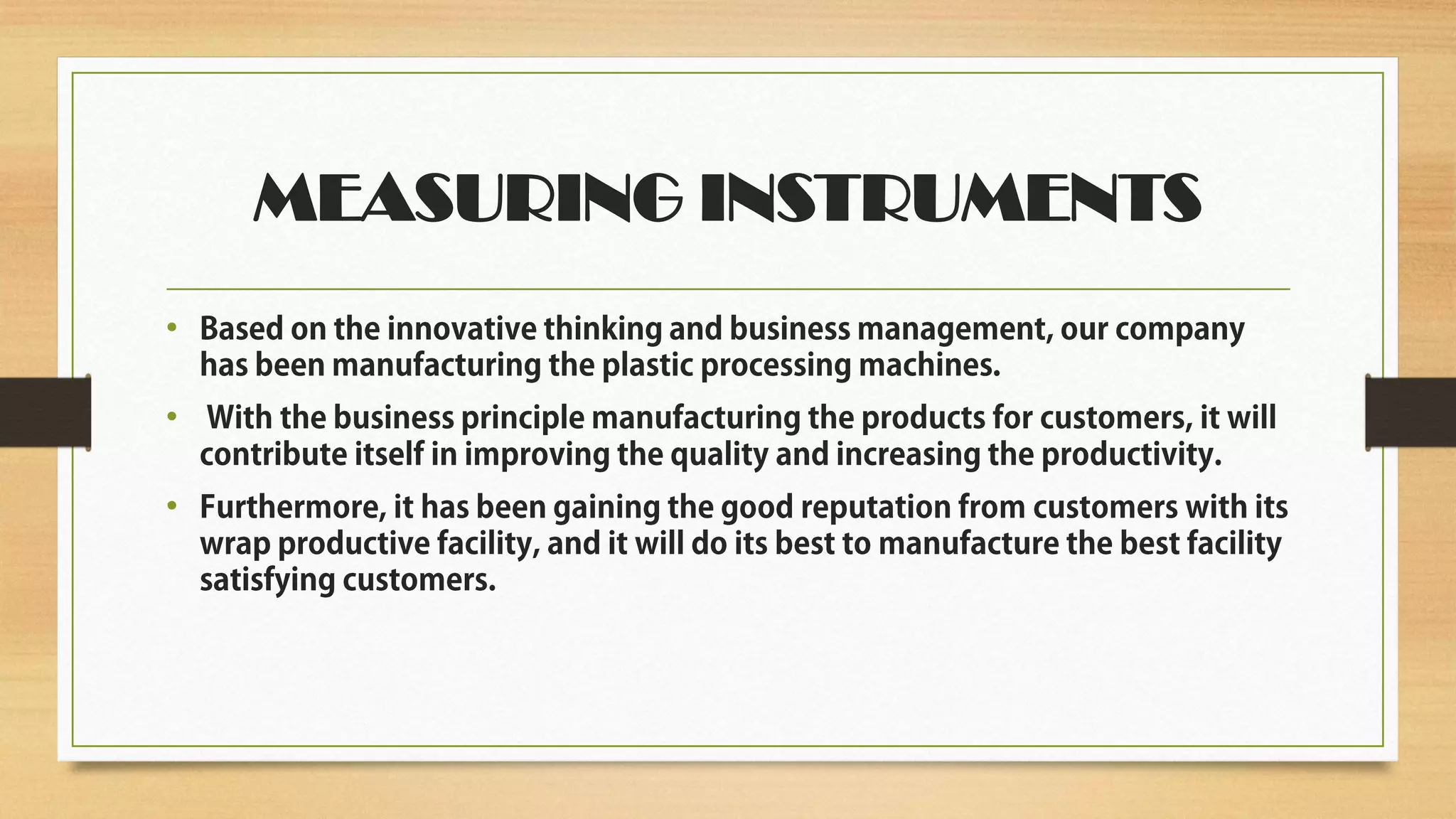 Measuring instruments | PPT