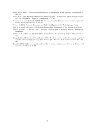 Measuring Downside Risk — Realised Semivariance | PPT
