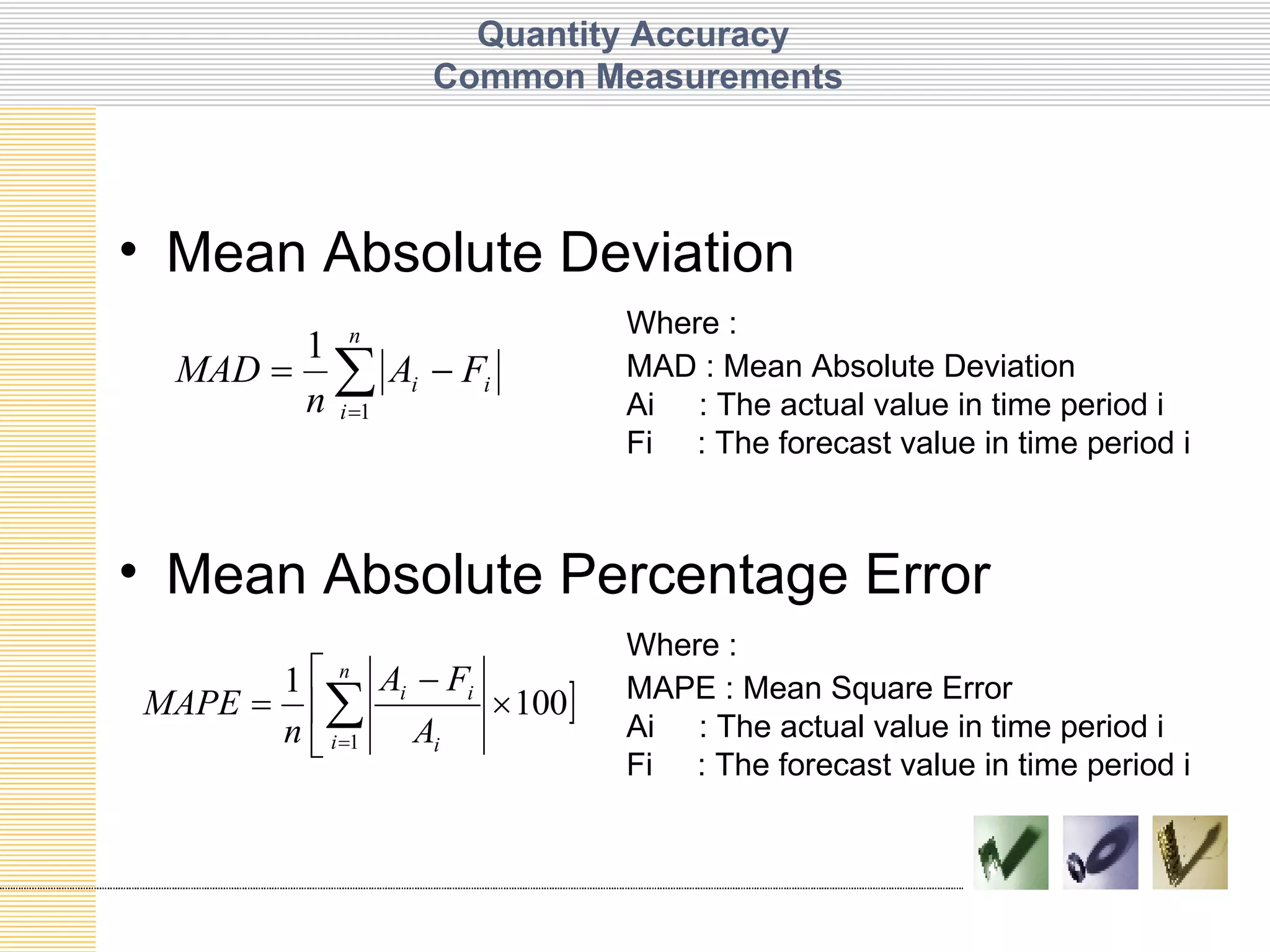 Measuring Forecast Accuracy | PPT