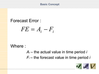 Measuring Forecast Accuracy | PPT