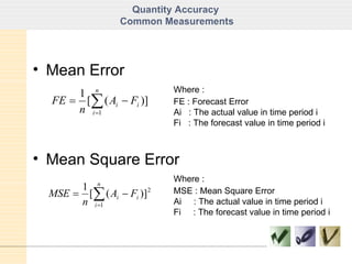 Measuring Forecast Accuracy | PPT